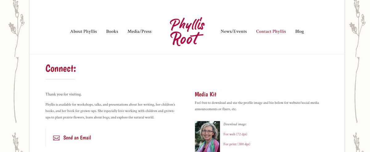 Contact | Phyllis Root